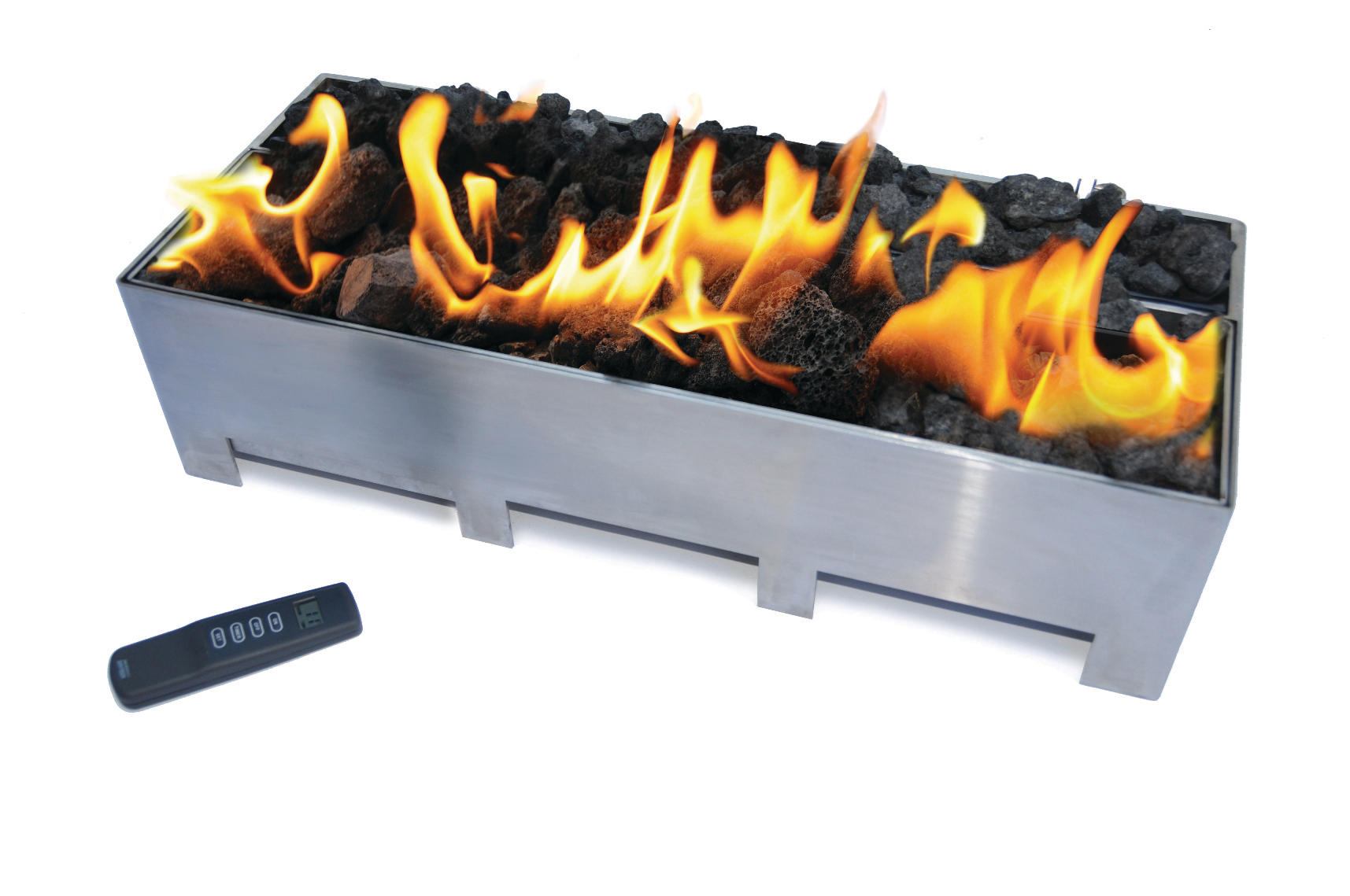 Spark Modern Fires' Linear Burner System for Outdoors | Builder Magazine