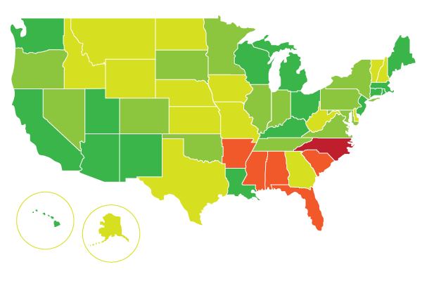 LEED and Building Rating Policies States Map | Architect Magazine