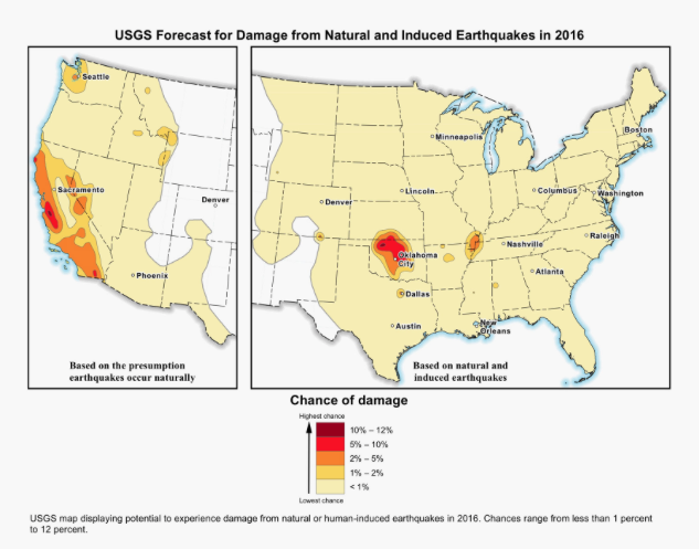 New Hazard Map Shows Oklahoma's Risk of Earthquakes | Architect Magazine
