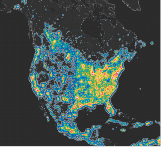 Light Pollution: Tracked And Visualized Across the Globe | Architect ...