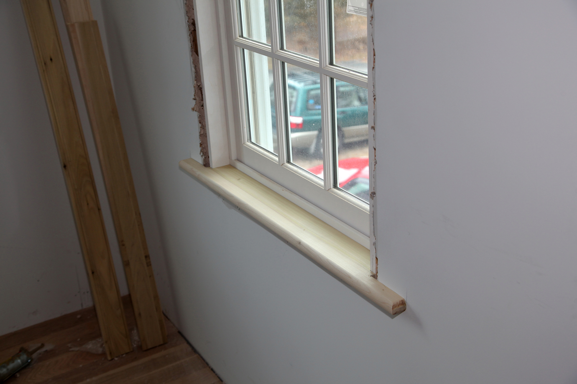 Window Stool Moulding Putting On Eyeliner DIY Window Trim Pneumatic