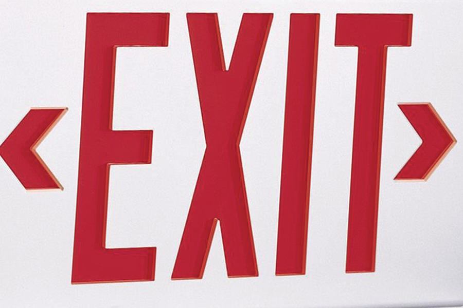 Sure-Lites CX, LPX, and SLX Exit Signs | Architect Magazine