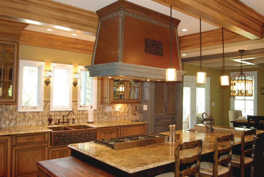 Vaulted Ceiling Island Range Hood | Shelly Lighting