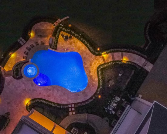 Backyard inground Pool Installation in Alpine, NJ | Architect Magazine