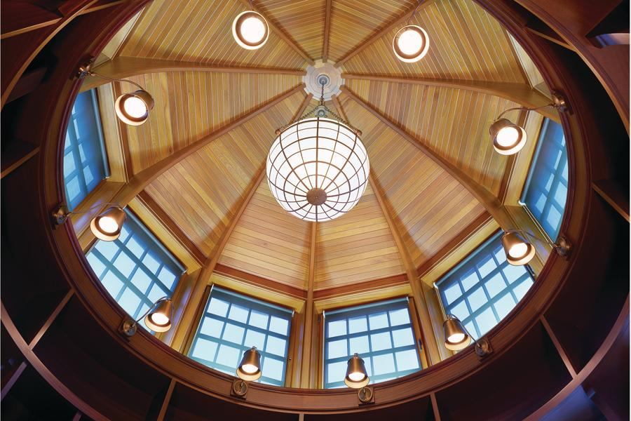 Home Library Tower Captures Light and Views | Builder Magazine