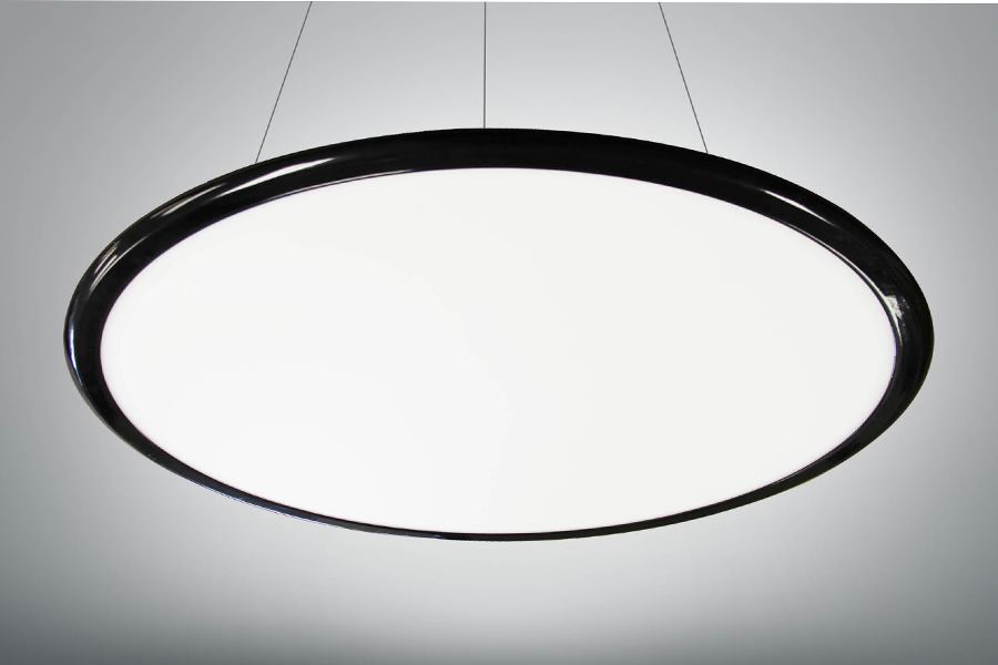 LED Round Flat Panel Pendant from MaxLite | Builder Magazine
