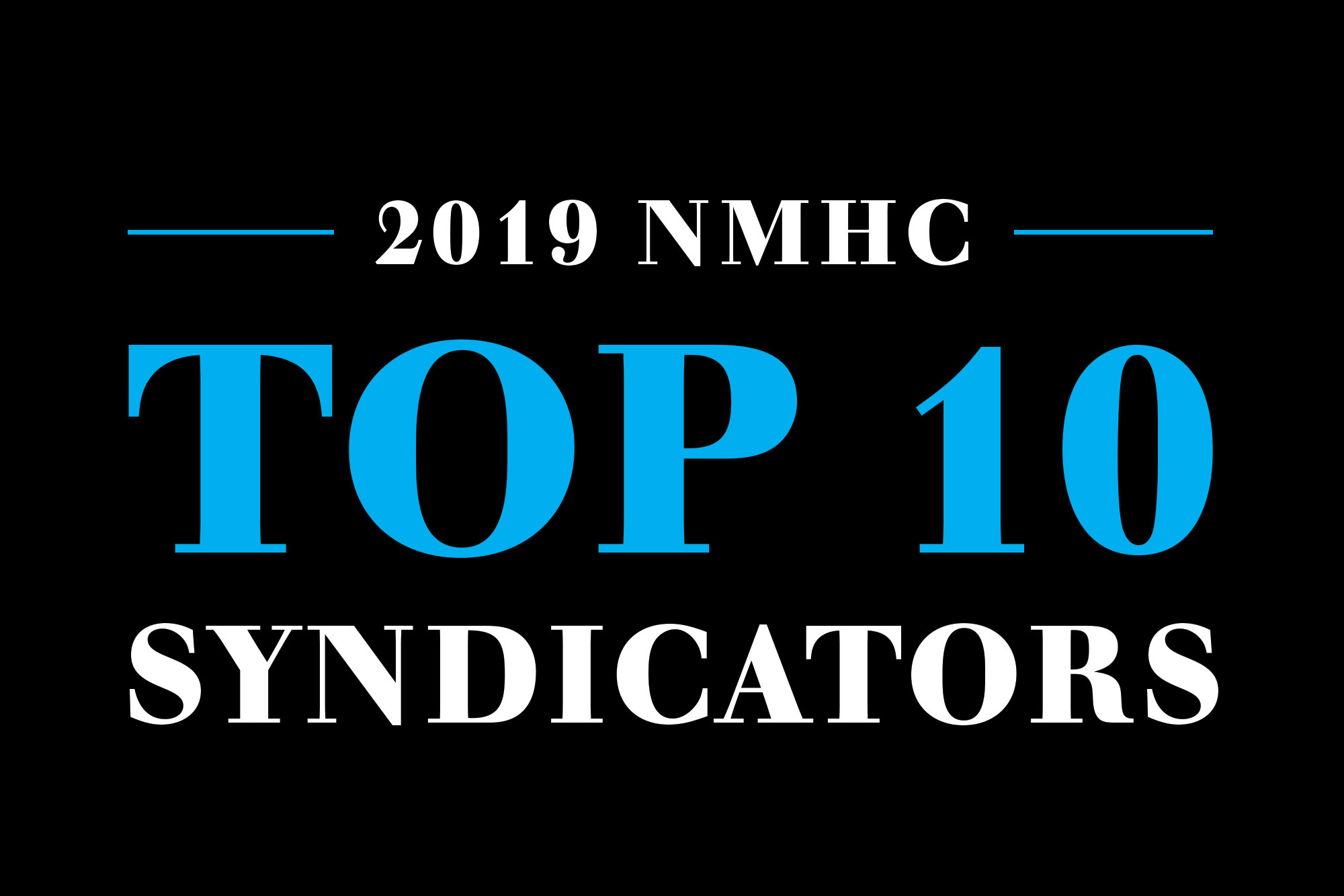 2019 NMHC Top 10 Syndicators | Multifamily Executive Magazine