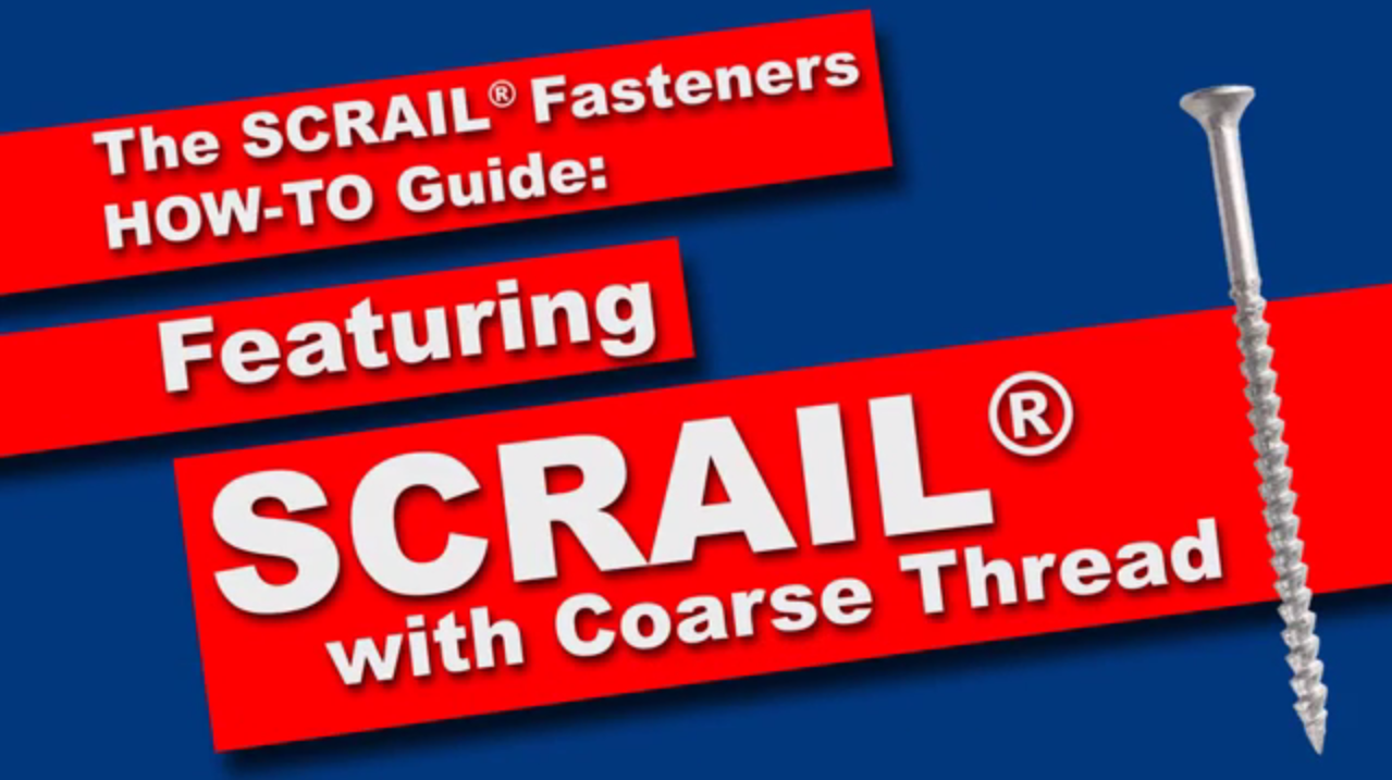 SCRAIL® with Coarse Thread - HOW-TO Guide | JLC Online
