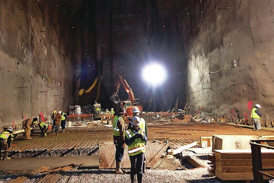 Building a cavern-style combined sewer overflow pump station| Concrete ... Building a cavern-style combined sewer overflow pump station| Concrete ...