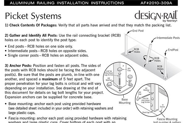 DesignRail® Aluminum Railing Frames Installation - Picket Infill | JLC ...
