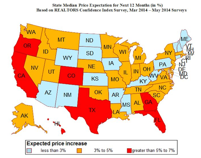 Where Realtors Expect Home Prices to Grow the Most | Builder Magazine