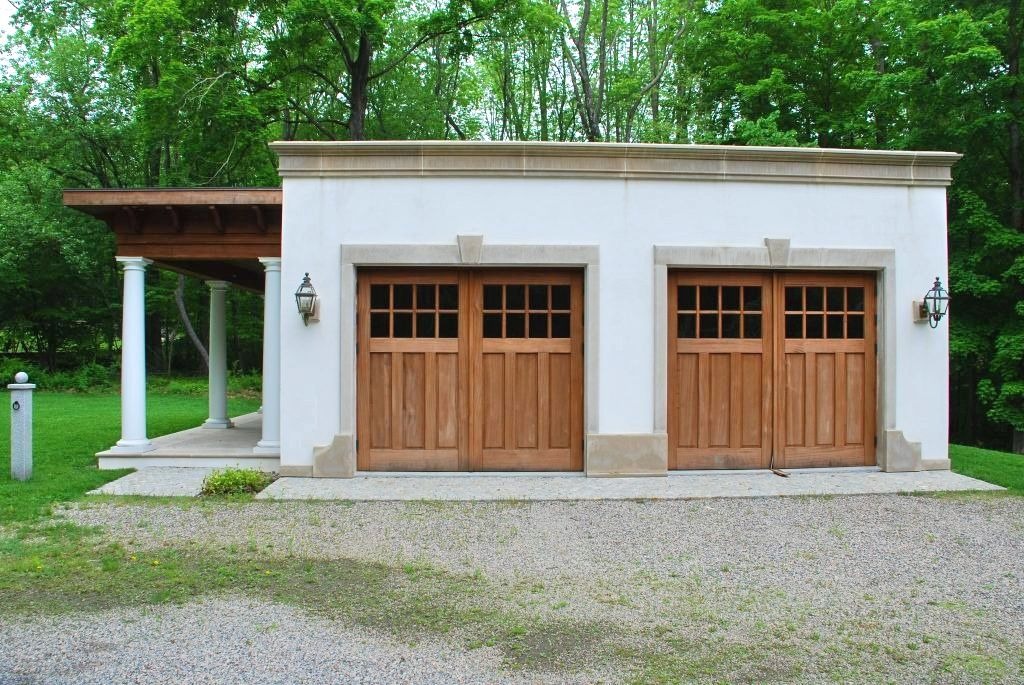 Mediterranean Style Garage, Easton, CT by DeMotte Architects ...