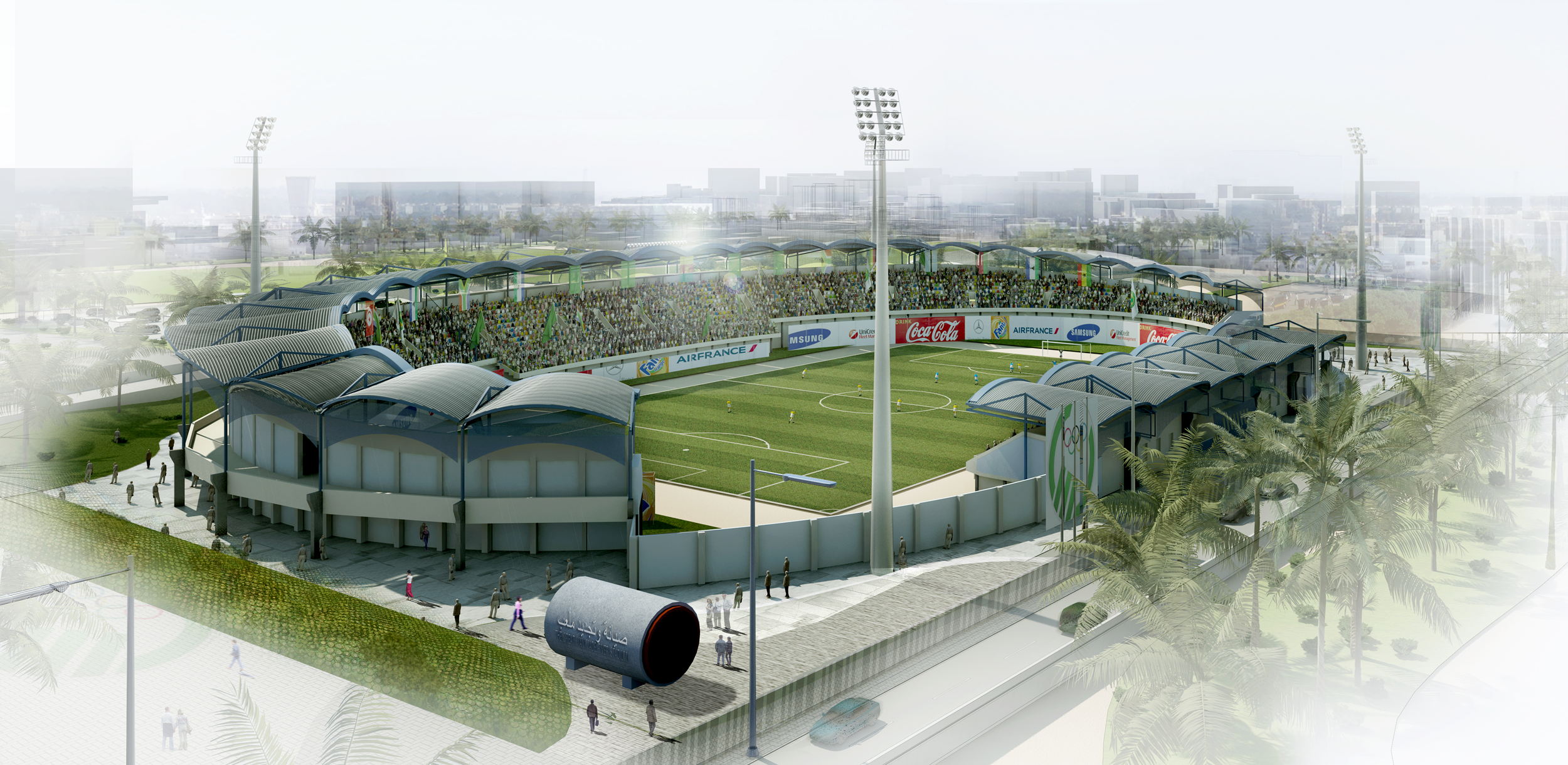 MODULAR STADIUM GREAT MAN MADE RIVER IN TRIPOLI | Architect Magazine