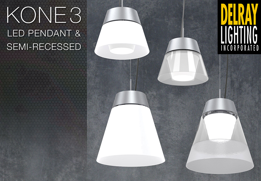 Kone3 LED Pendants & Semi-recessed Downlights | Architect Magazine