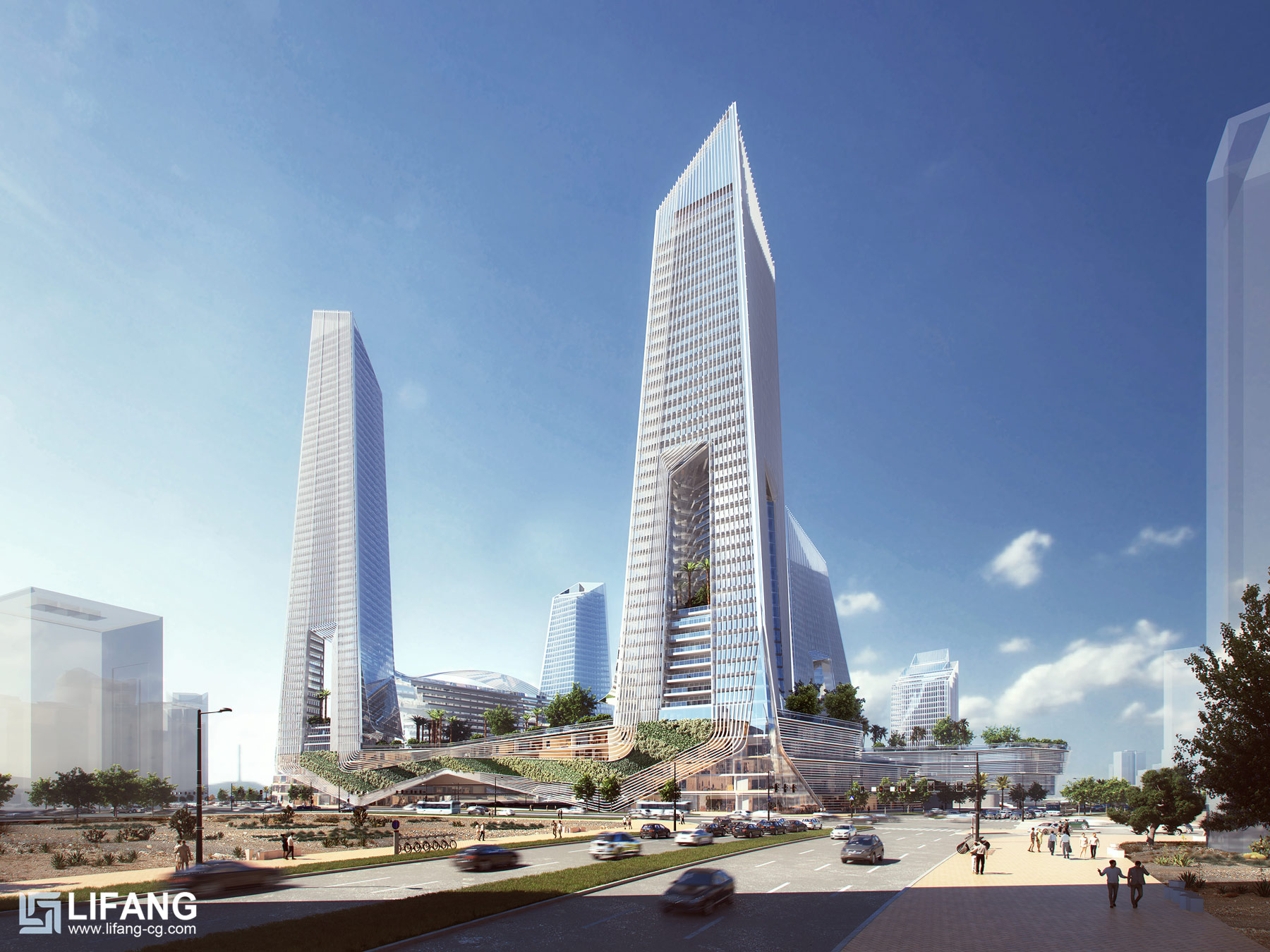 Lifang High-rise building exterior 3d rendering | Architect Magazine