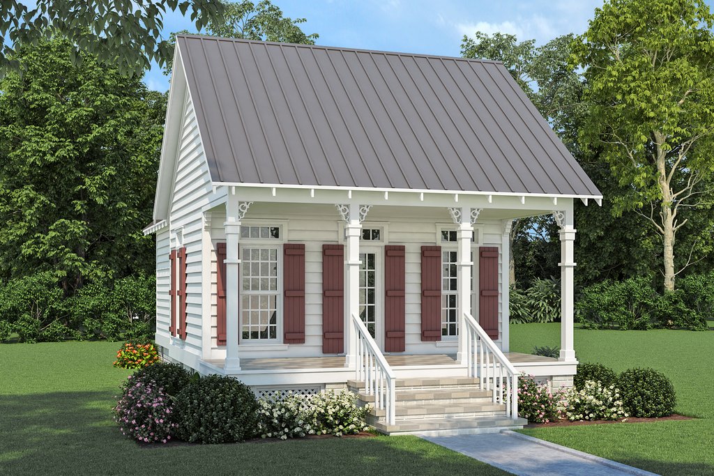 Small Country Style House Plans Plan 80523 | 2 Bedroom Small House