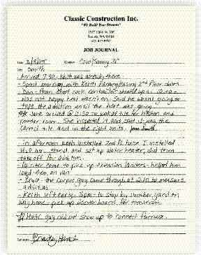 Protect Yourself With a Job Journal | JLC Online