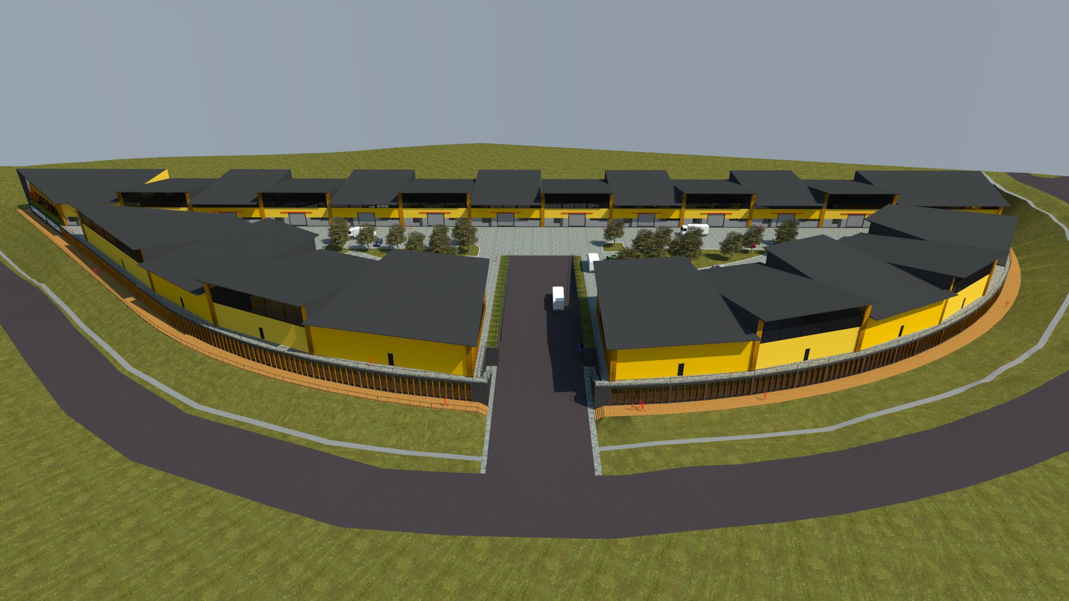Warehouse Industrial Building Section