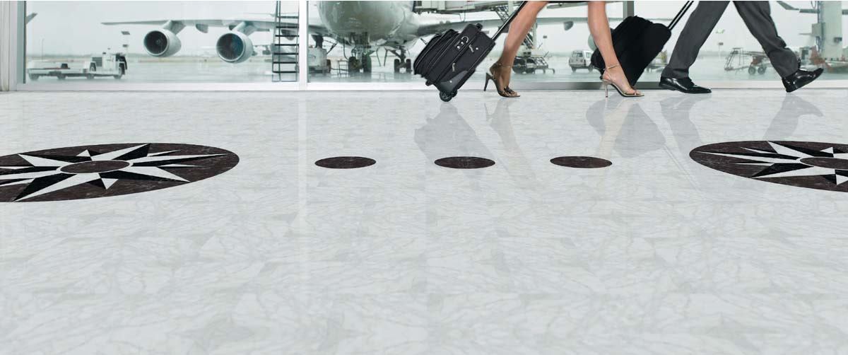 Camelot and Orbit Vinyl tiles from LG Floors | Architect Magazine