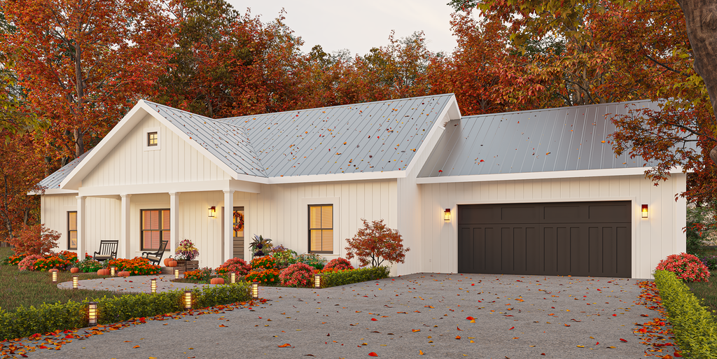 House Plan of the Week: This Simple Ranch Is Ready for Fall | Builder ...