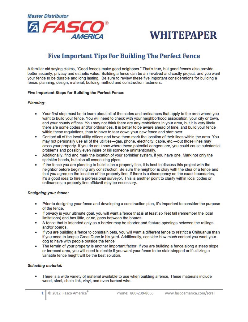 Five Important Tips For Building The Perfect Fence | JLC Online