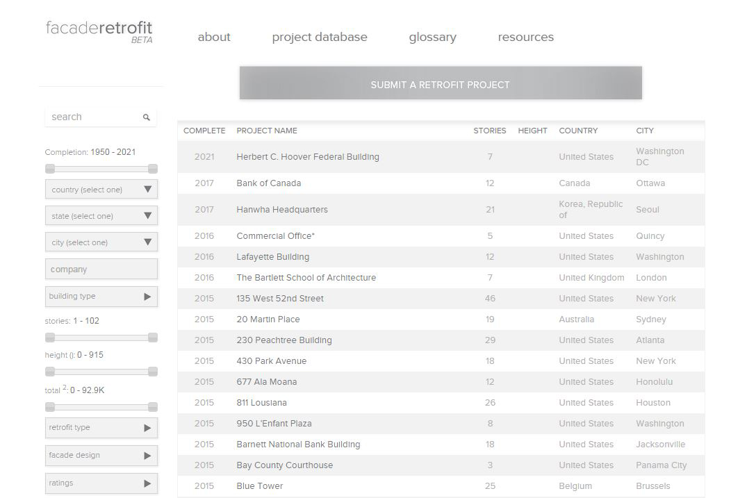 New Buildings Database Focuses on Façade Retrofits | Architect Magazine
