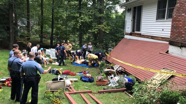8 hospitalized after deck collapses at Ellicott City home ...