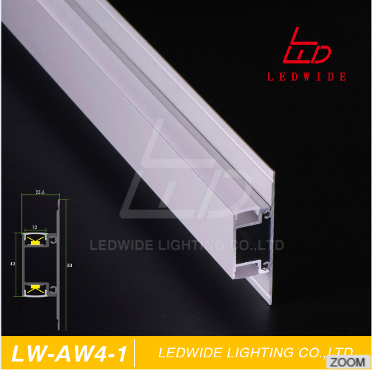 Wall mounted LED aluminum channel for up and down led lightings ...