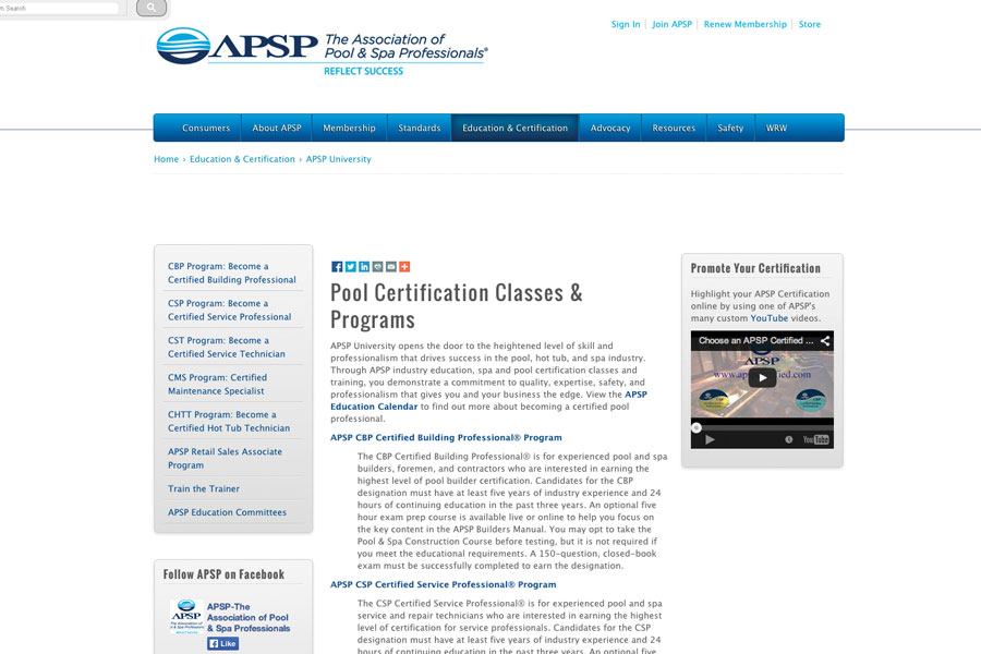 APSP Launches APSP University| Pool & Spa News