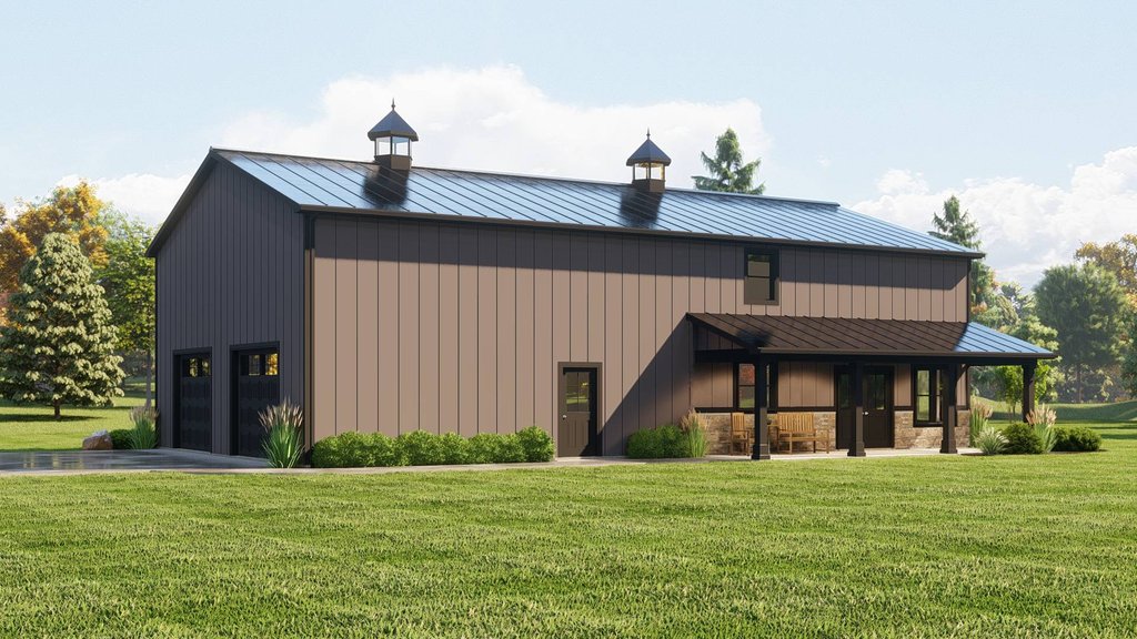 House Plan of the Week: Straightforward Barndominium | Builder Magazine