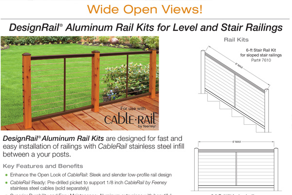 DesignRail®Rail Kits Brochure (Install between wood posts) | JLC Online