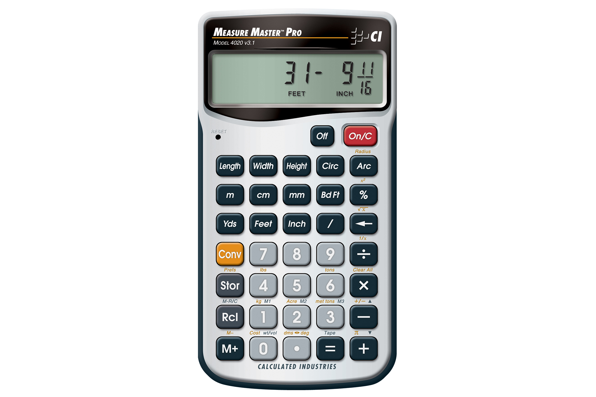 Measure Master Pro Feet Inch Fraction And Metric Dimensional Calculator