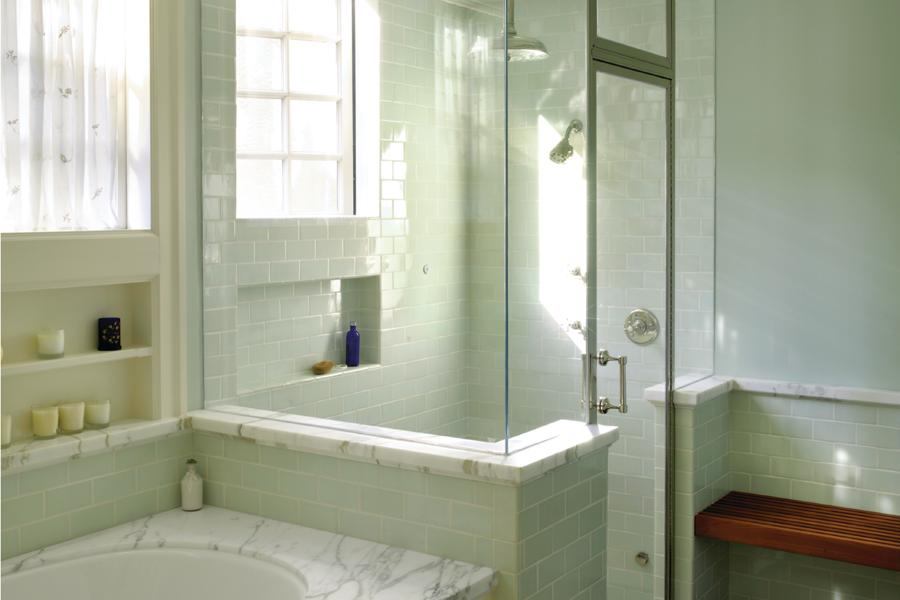 This Renovated Master Bath Establishes Separation of Spaces | Builder ...