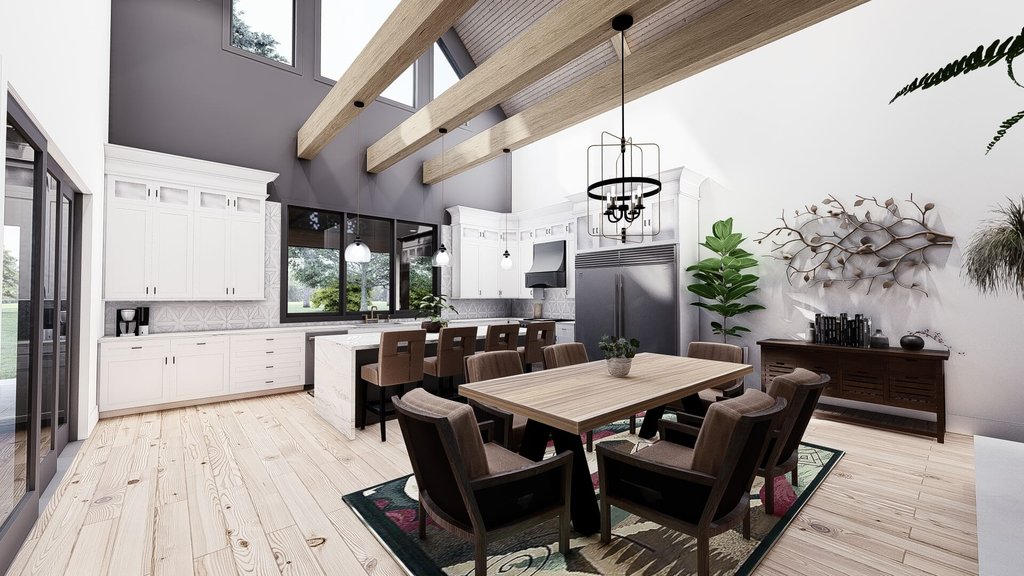 House Plan of the Week: Thanksgiving Dining Made Modern | Builder Magazine
