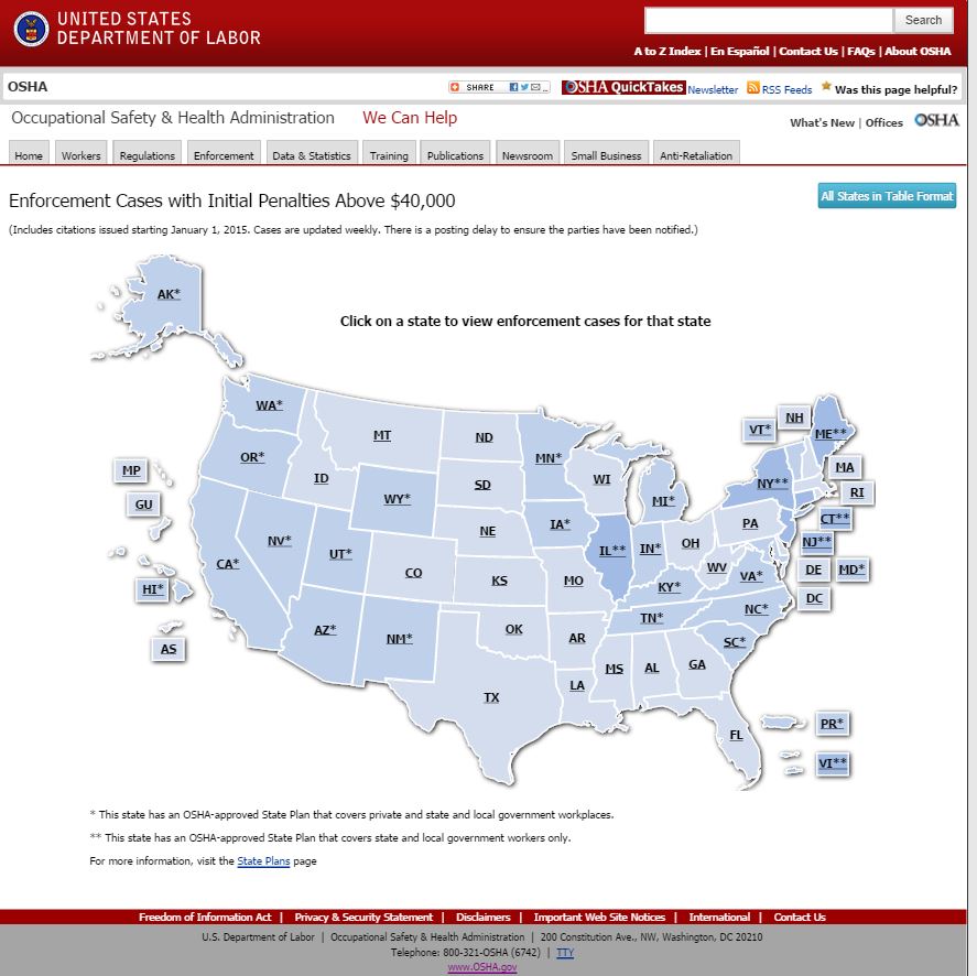 OSHA Maps Worker Safety Violators | JLC Online