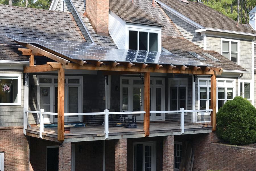 Solar Timber-Frame Pergola | JLC Online