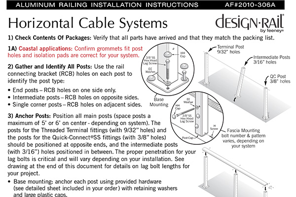 DesignRail® Aluminum Railing Installation - Horizontal CableRail | JLC ...