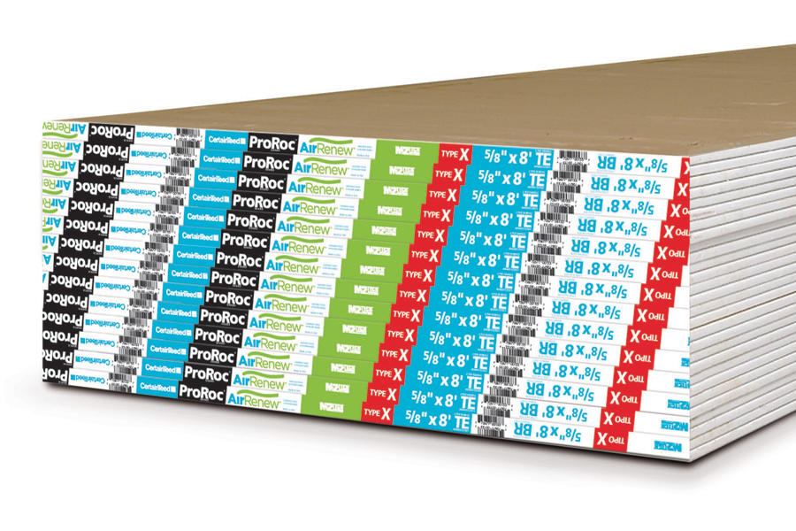 AirRenew gypsum board by CertainTeed | Builder Magazine
