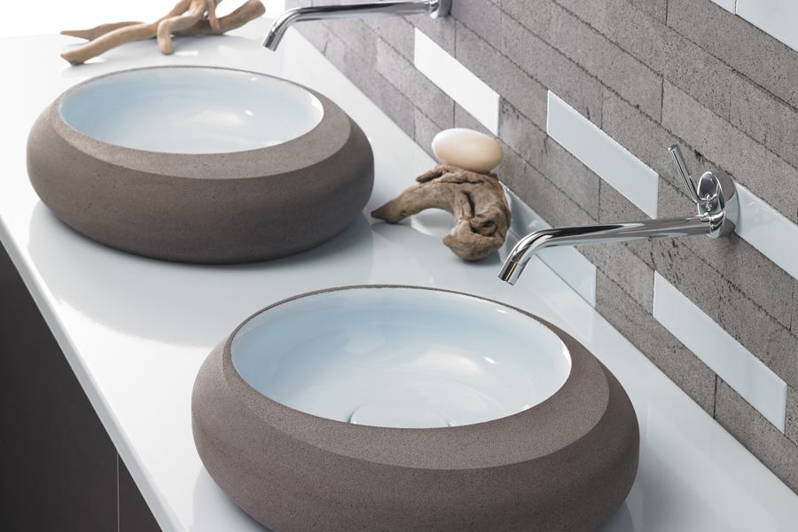 Pyrolave’s Colorful, Rounded Basin | Builder Magazine