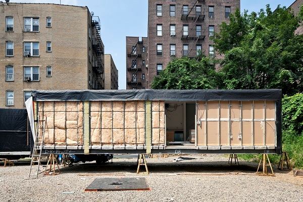 Prefabricated Building Construction in Upper Manhattan by Gluck+ ...