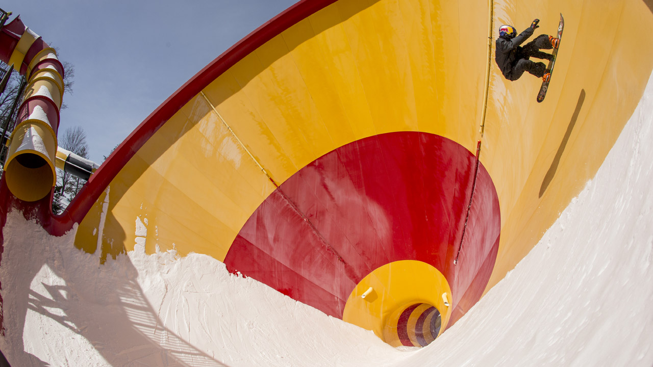 Snowboarders Take Over Empty Waterpark in the Winter| Aquatics ...