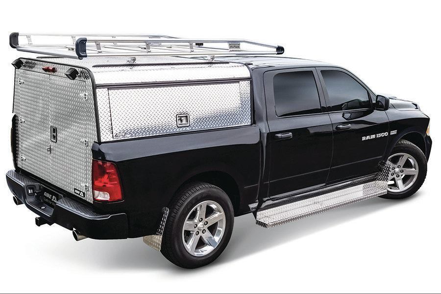 Diamond-plated aluminum truck cap| Concrete Construction Magazine