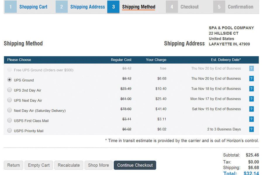 New Shipping Program| Pool & Spa News